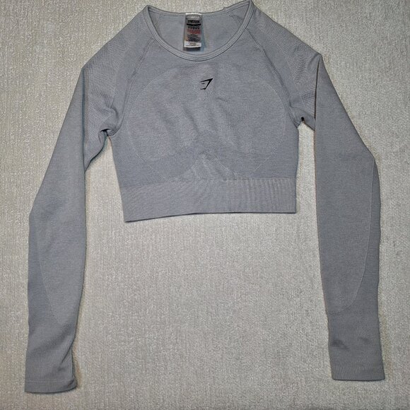 Gymshark | Tops | Gymshark Gray Womens Workout Crop Top Size M | Poshmark